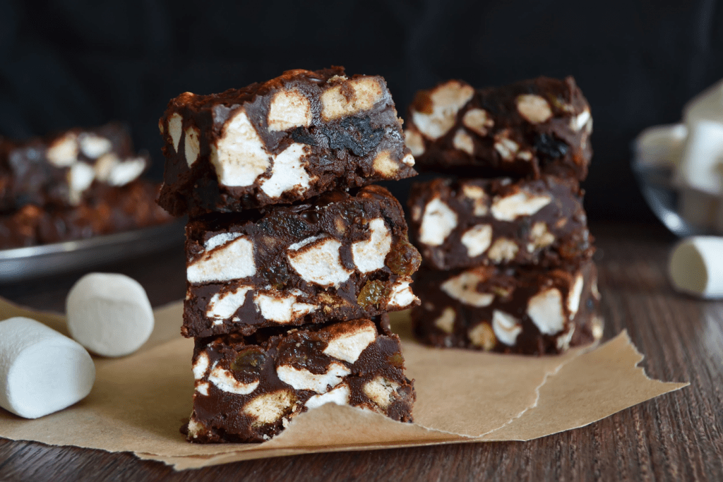 Rocky Road Fudge - Just 3 Ingredients! - Insanely Good