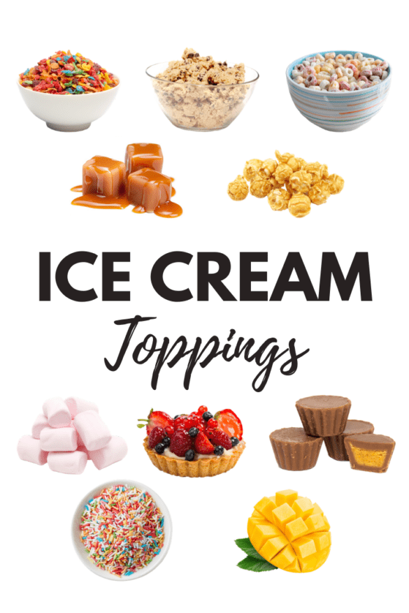Ice Cream Topping Signs