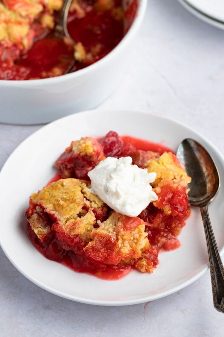 Rhubarb Dump Cake - Insanely Good