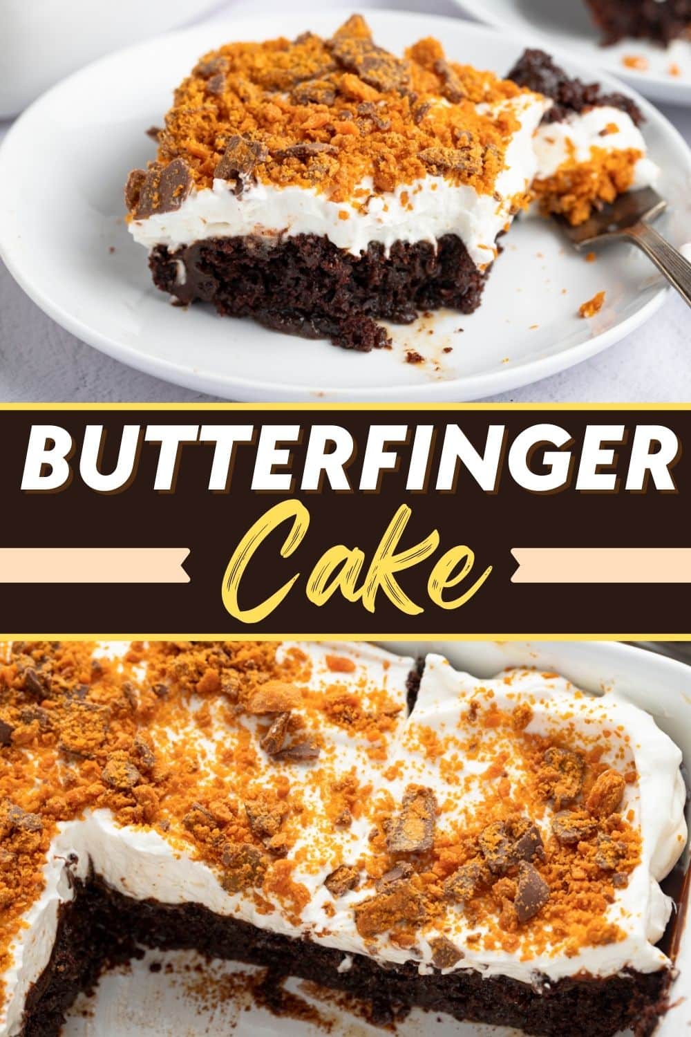 Butterfinger Cake Recipe - Insanely Good