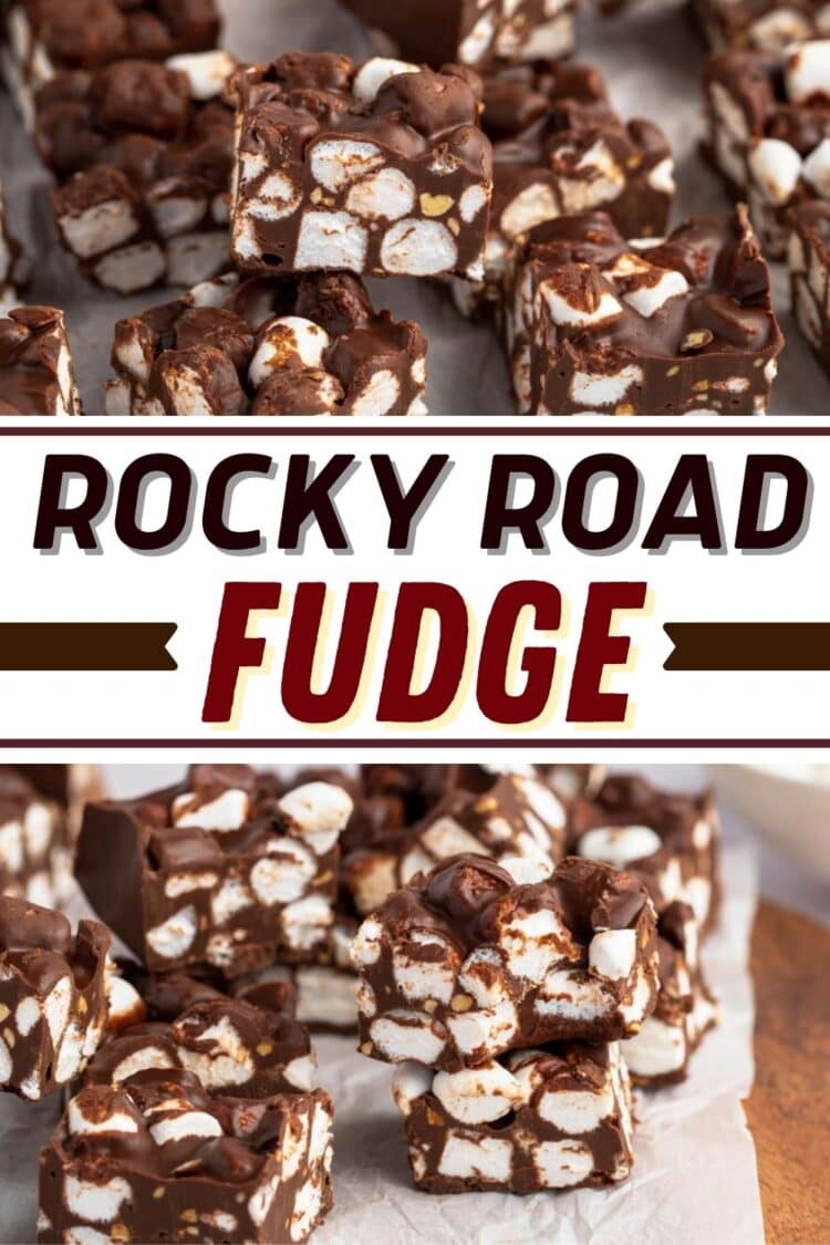 Rocky Road Fudge - Just 3 Ingredients! - Insanely Good