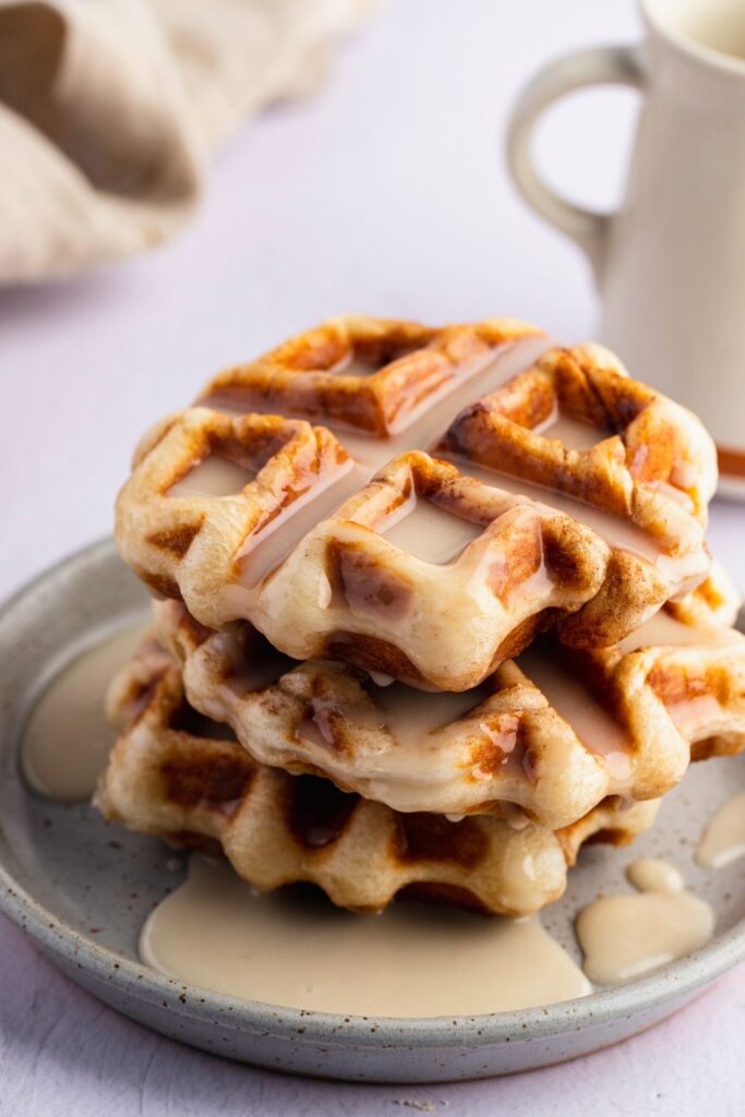 Cinnamon Roll Waffles (Easy Recipe) - Insanely Good