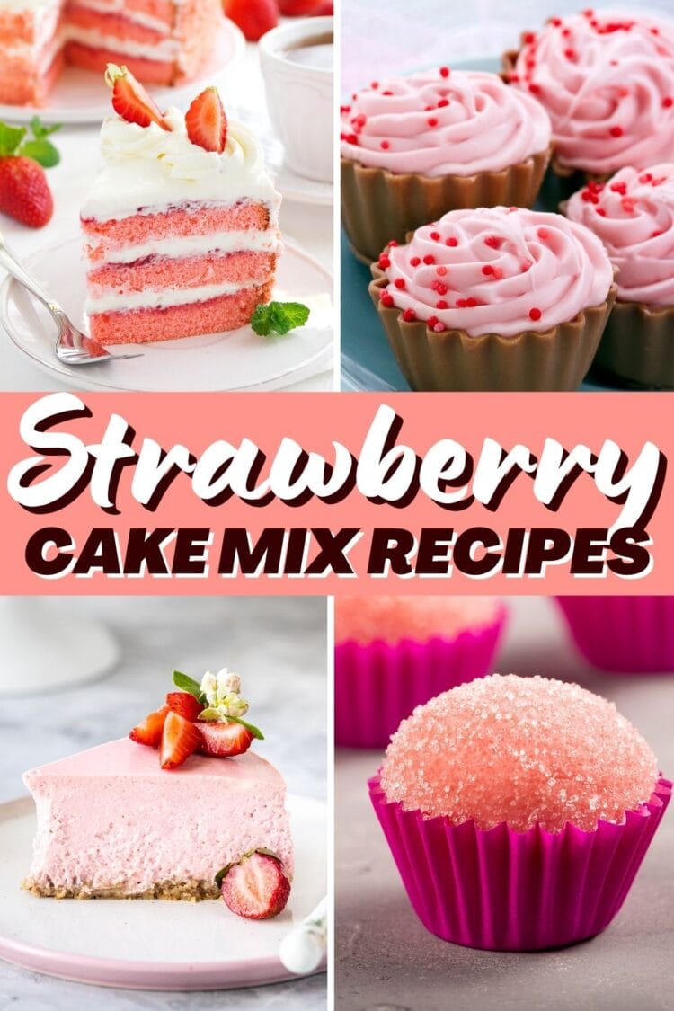 20 Strawberry Cake Mix Recipes (+ Easy Dessert Ideas) - Insanely Good