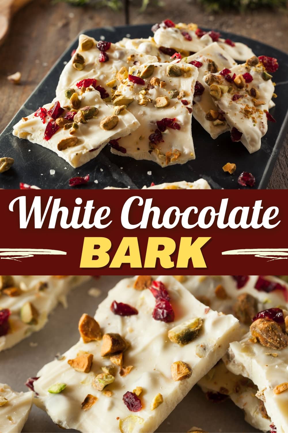 Easy White Chocolate Bark + Topping Ideas - Insanely Good
