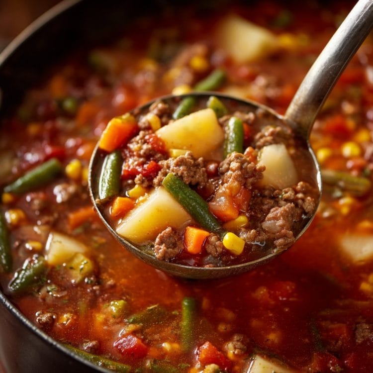 Ground Beef Vegetable Soup (Easy Recipe) - Insanely Good