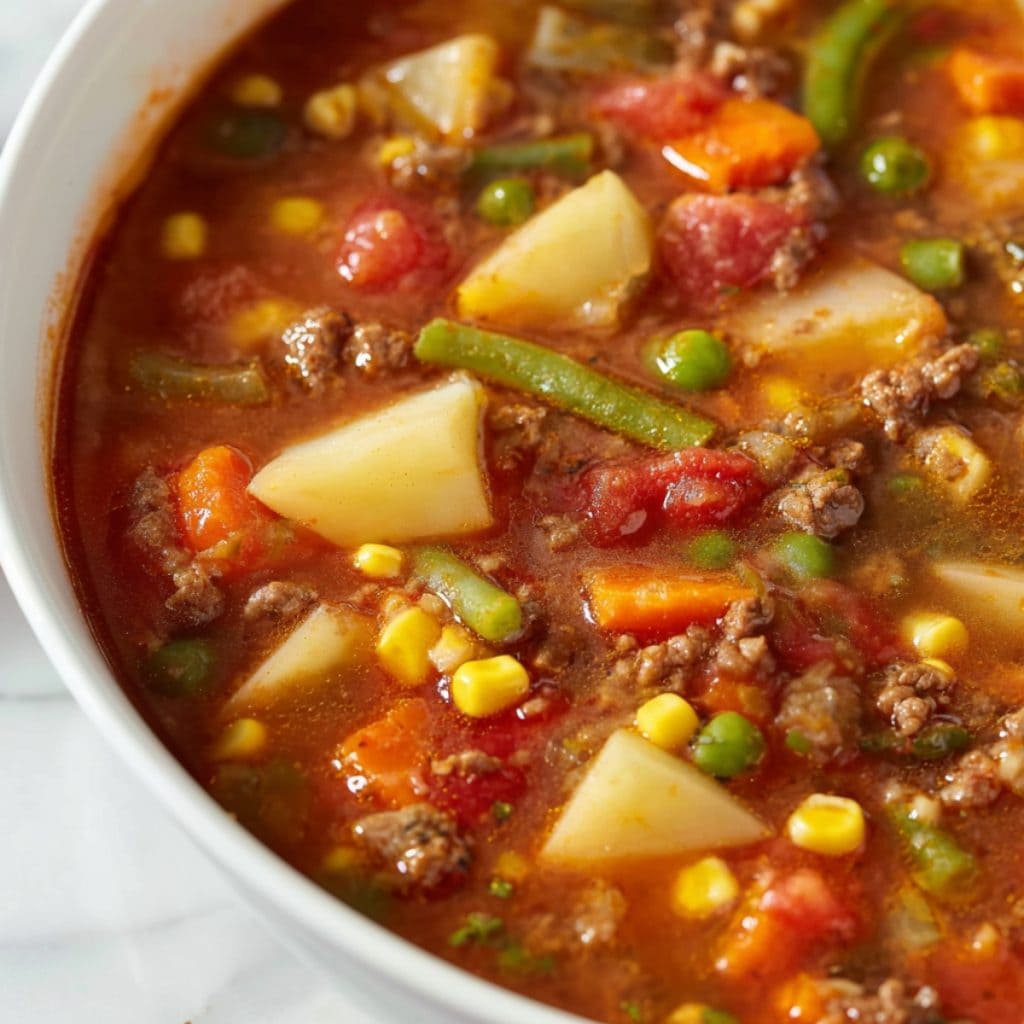 Ground Beef Vegetable Soup (Easy Recipe) - Insanely Good