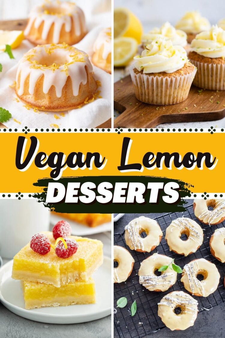 17 Best Vegan Lemon Desserts for Spring - Insanely Good