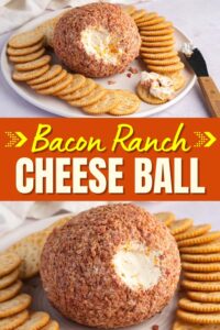 The Ultimate Bacon Ranch Cheese Ball Recipe - Insanely Good