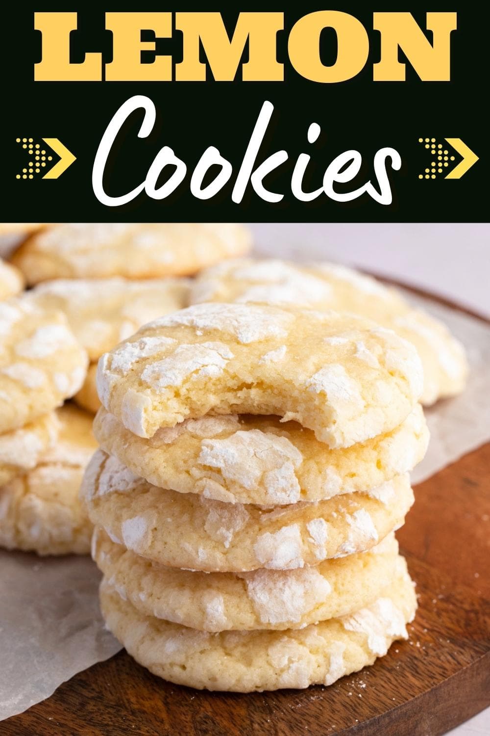Soft and Chewy Lemon Cookies (Easy Recipe) - Insanely Good