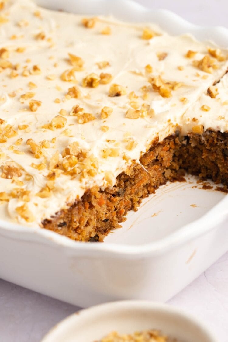 Moist Carrot Cake with Cream Cheese Frosting - Insanely Good
