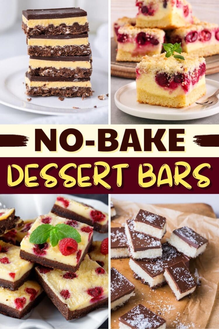 25 Best No-Bake Dessert Bars (Easy Recipes) - Insanely Good