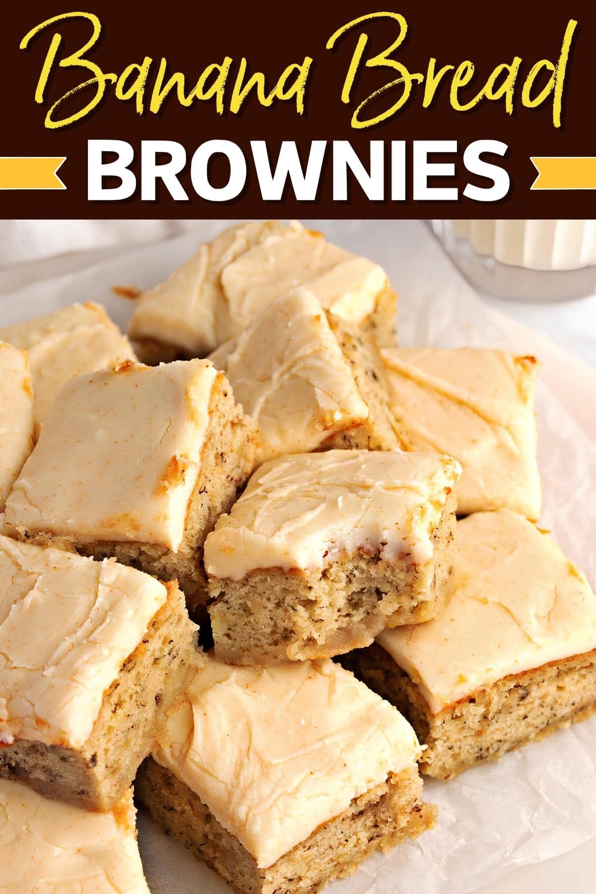 Banana Bread Brownies - Insanely Good