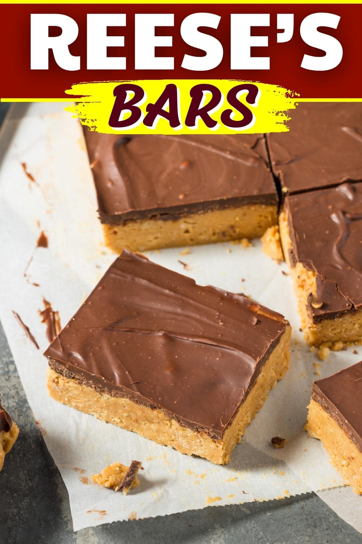 Reese's No Bake Peanut Butter Bars - Insanely Good