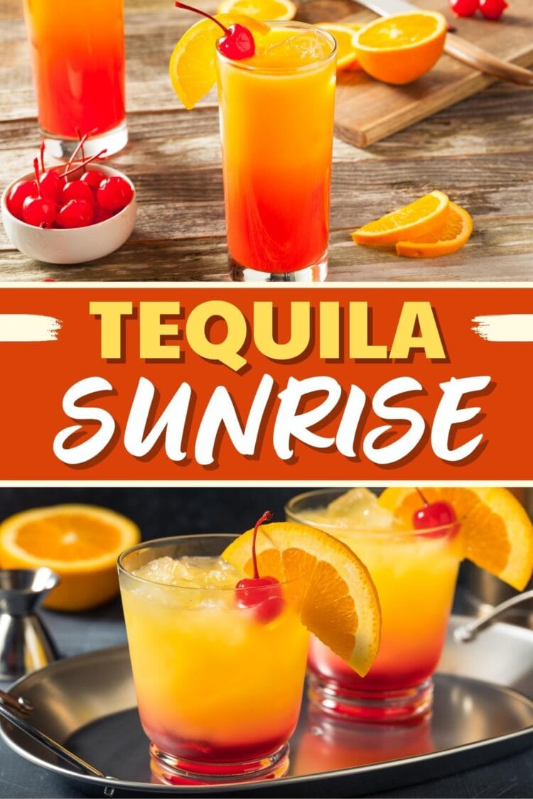 Tequila Sunrise Cocktail Recipe - Insanely Good