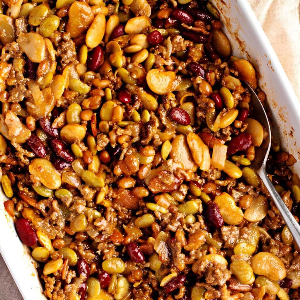 Calico Beans (Oven-Baked Recipe) - Insanely Good