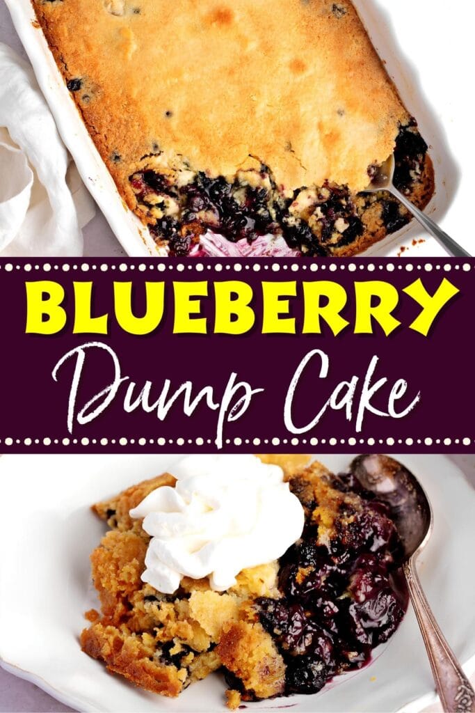 Blueberry Dump Cake (6-Ingredient Recipe) - Insanely Good