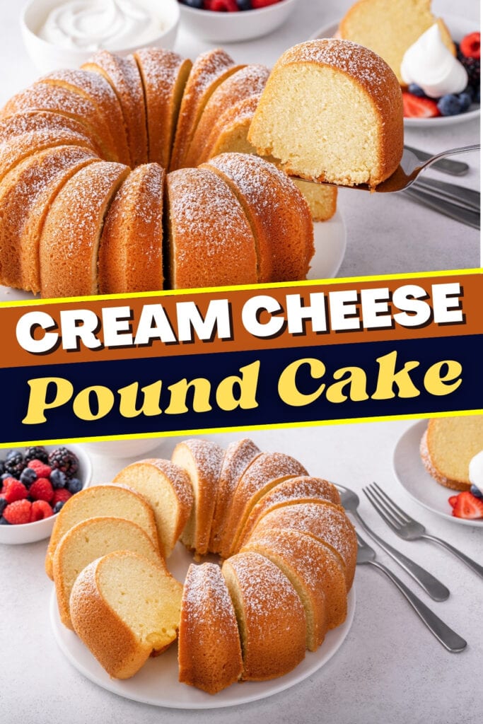 Cream Cheese Pound Cake (Easy Recipe) - Insanely Good