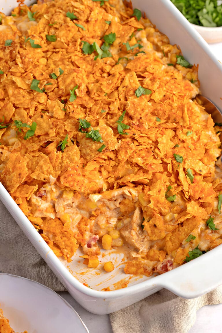 Easy Dorito Chicken Casserole Recipe - Insanely Good
