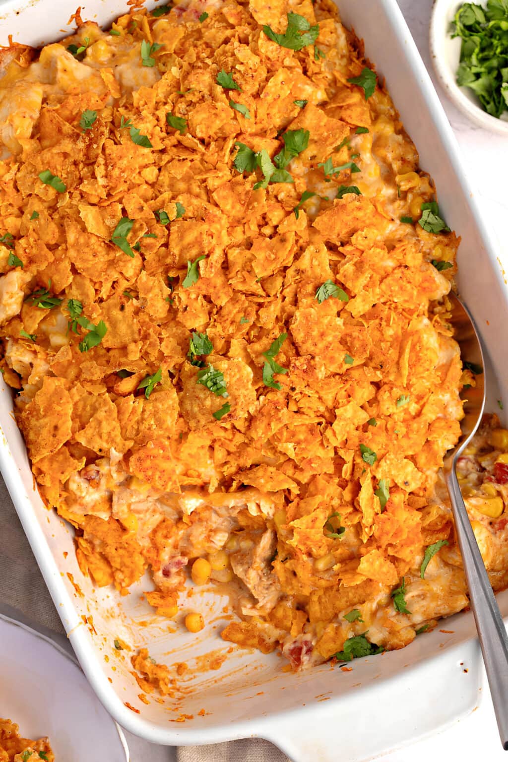 Easy Dorito Chicken Casserole Recipe - Insanely Good