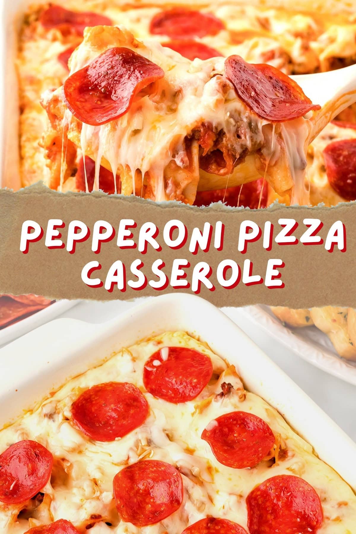 Easy Pepperoni Pizza Casserole (6-Ingredient Recipe) - Insanely Good