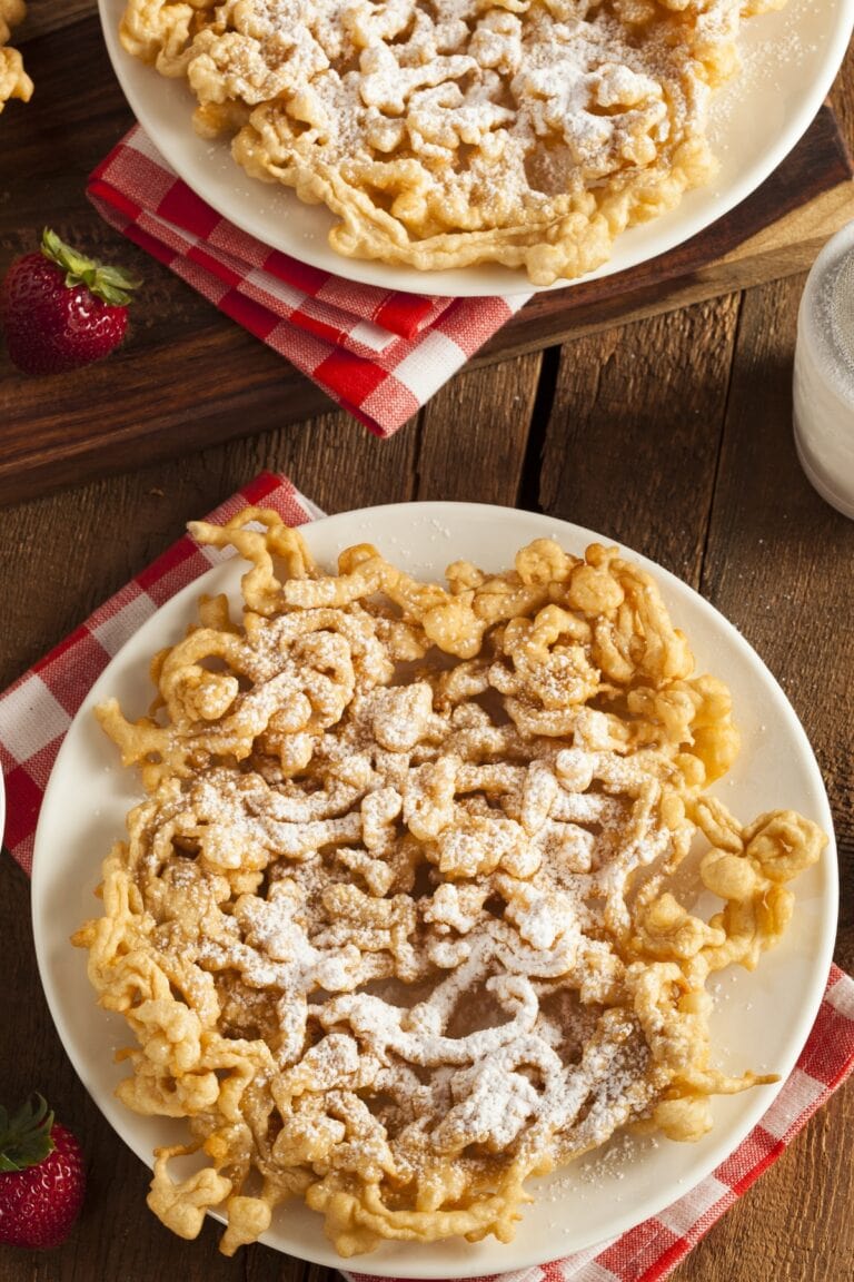 Funnel Cake with Pancake Mix (Easy Recipe) - Insanely Good