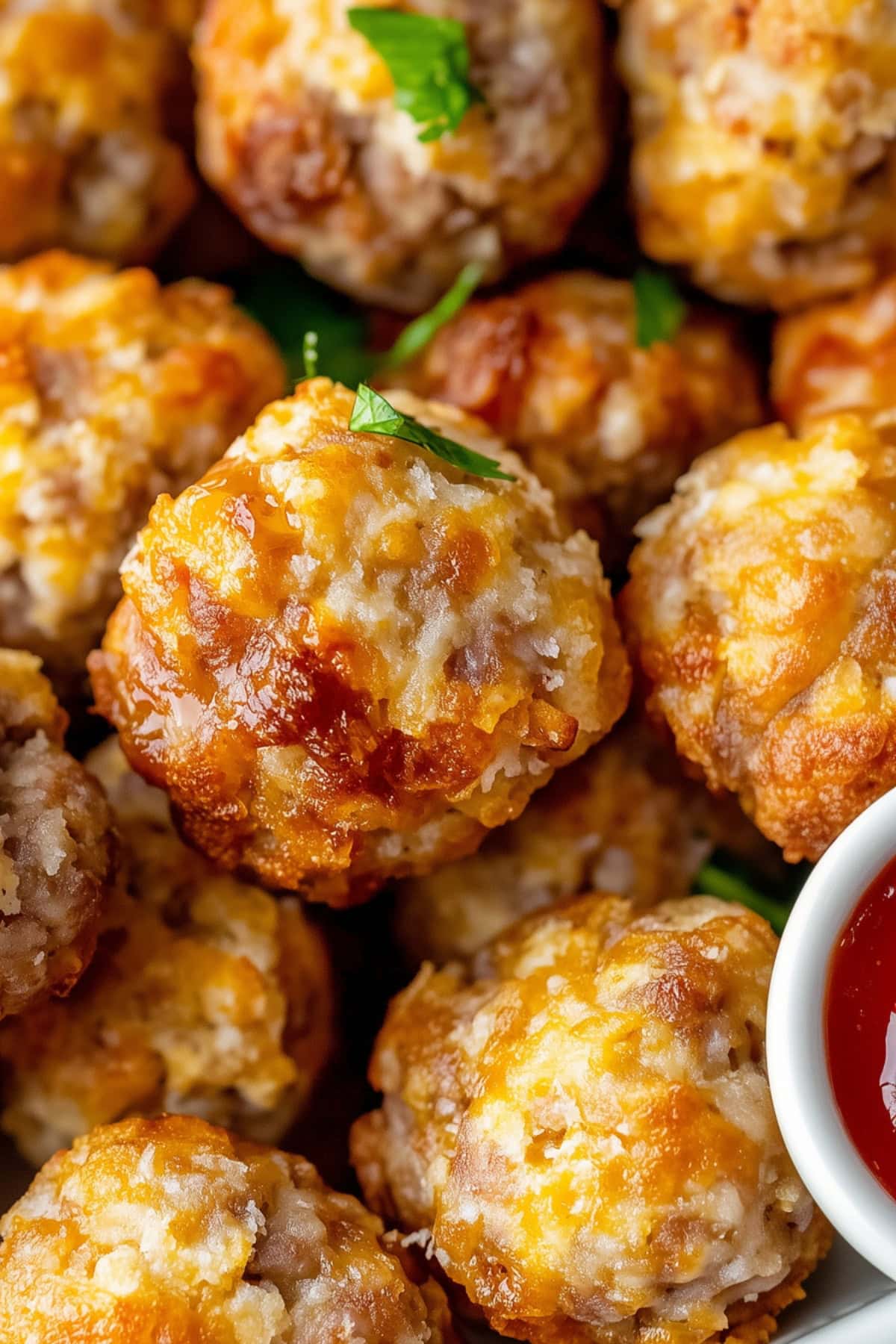 Cheddar Bay Sausage Balls (Just 4 Ingredients) - Insanely Good