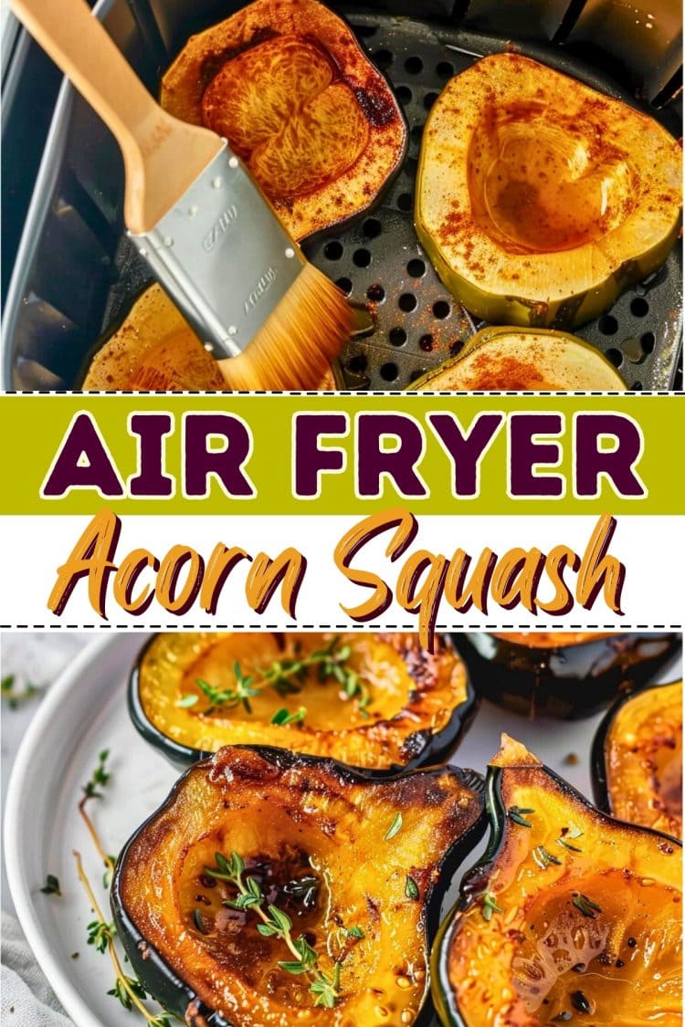 Air Fryer Acorn Squash (5-Ingredient Recipe) - Insanely Good