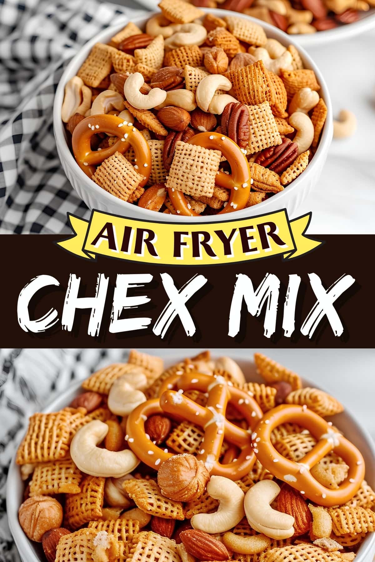 Easy Air Fryer Chex Mix (Homemade Recipe) - Insanely Good
