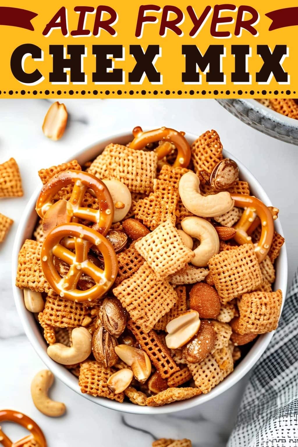 Easy Air Fryer Chex Mix (Homemade Recipe) - Insanely Good