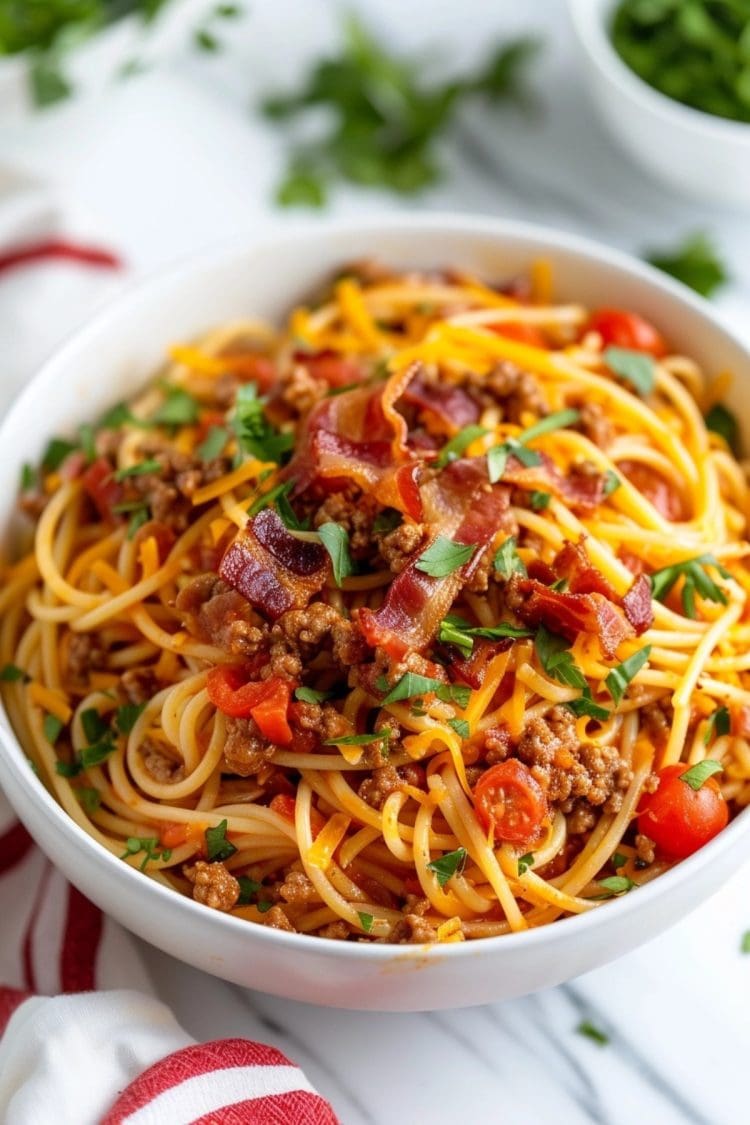 Cowboy Spaghetti (Easy Recipe) - Insanely Good