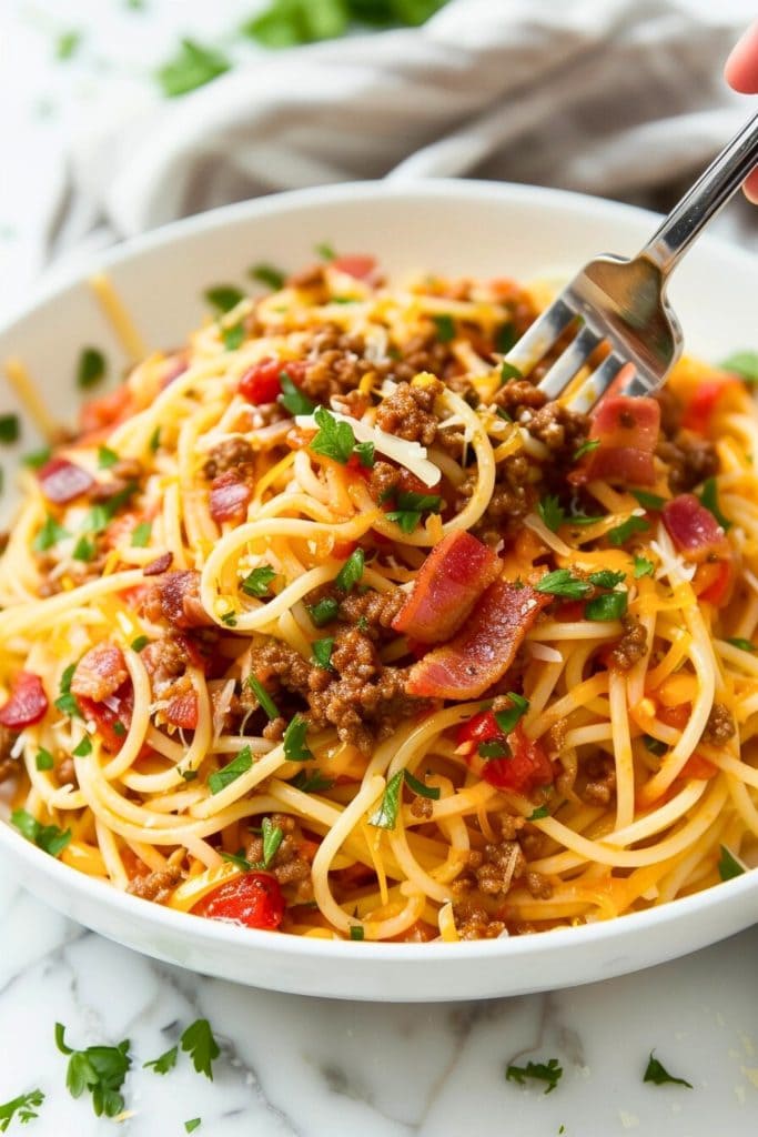 Cowboy Spaghetti (Easy Recipe) - Insanely Good