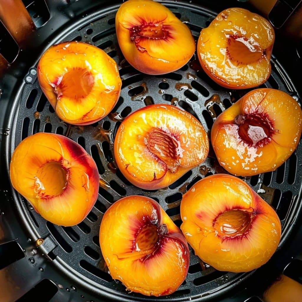 Easy Air Fryer Peaches - Insanely Good