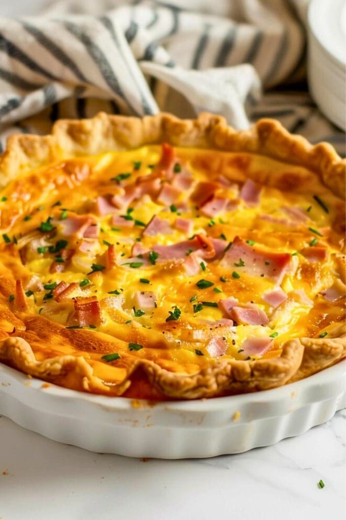 Easy Ham and Cheese Quiche - Insanely Good