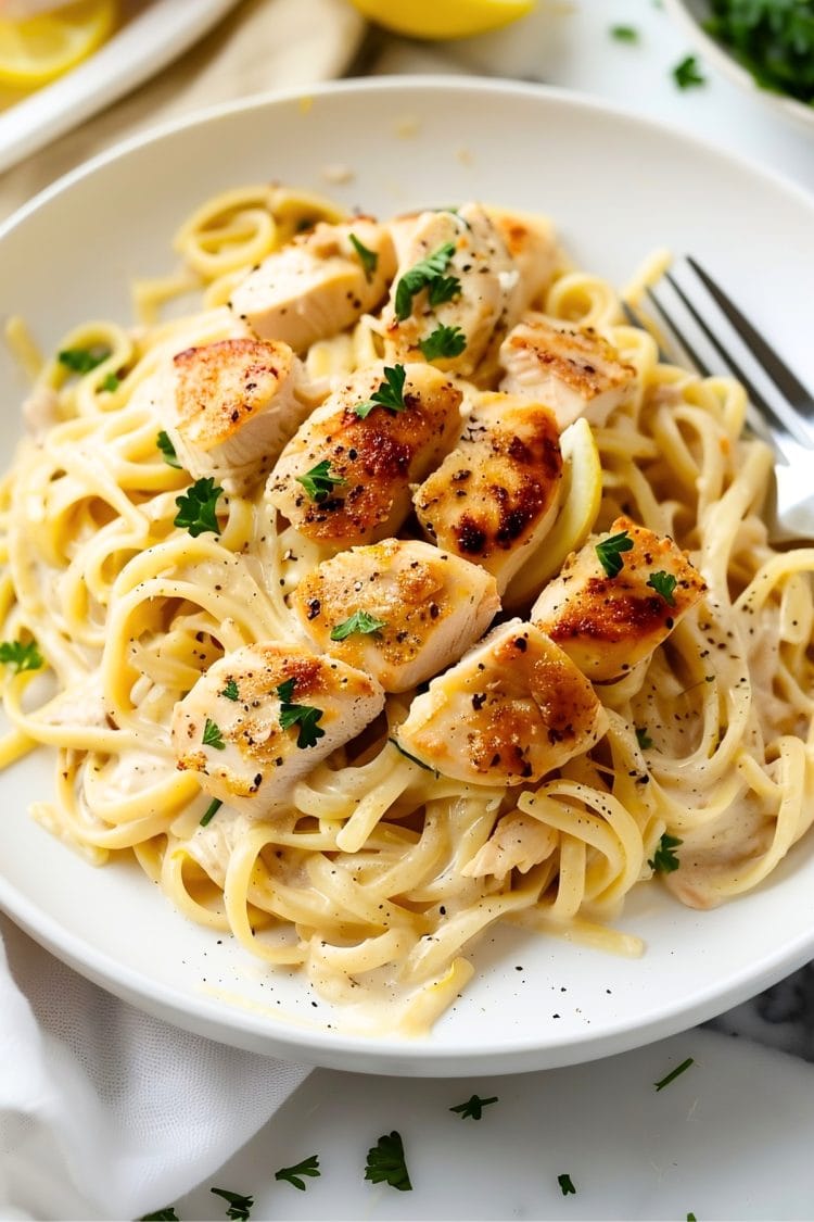 Creamy Lemon Chicken Pasta - Insanely Good