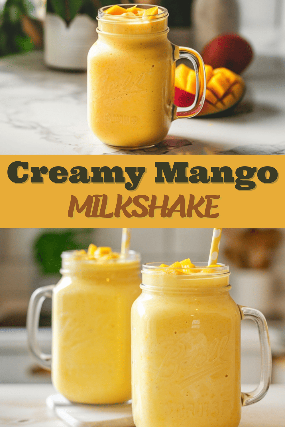 Easy Mango Milkshake Recipe - Insanely Good