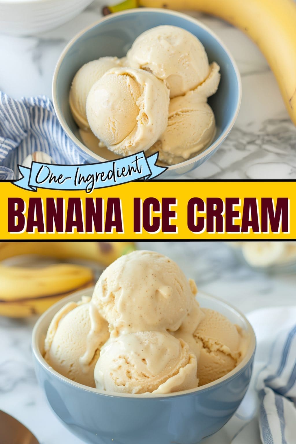One-Ingredient Banana Ice Cream Recipe (10+ Flavors) - Insanely Good