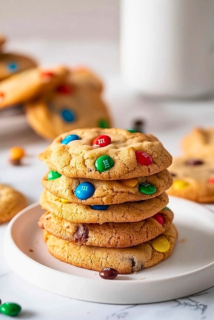 Soft and Chewy M&M Cookies Recipe - Insanely Good