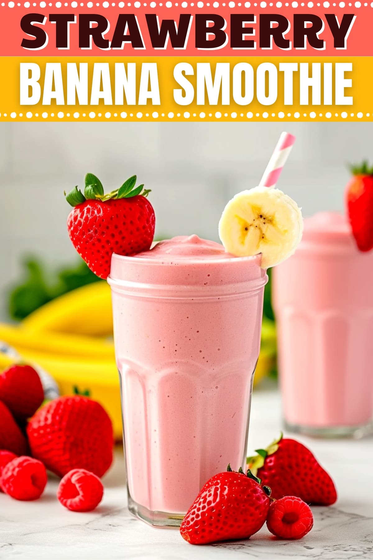 Strawberry Banana Smoothie (+ Easy Recipe) - Insanely Good