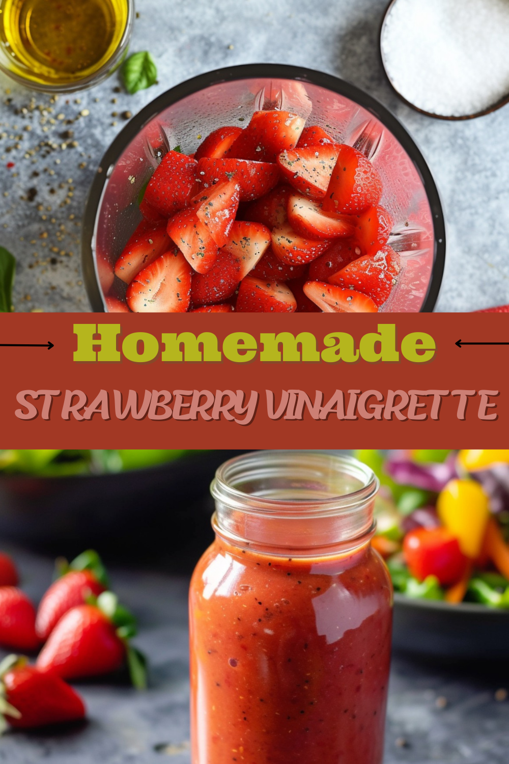 Homemade Strawberry Vinaigrette Recipe - Insanely Good