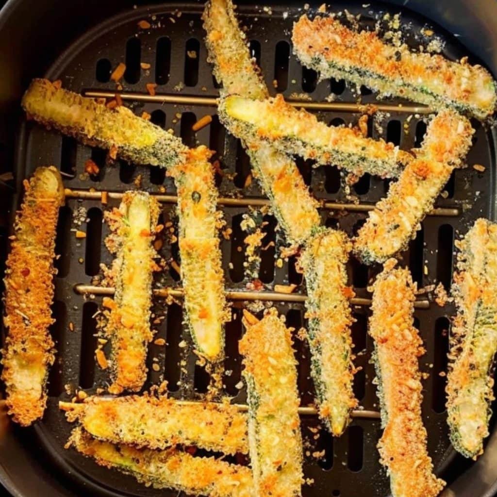 Easy Air Fryer Zucchini Fries (Extra Crispy Recipe) - Insanely Good