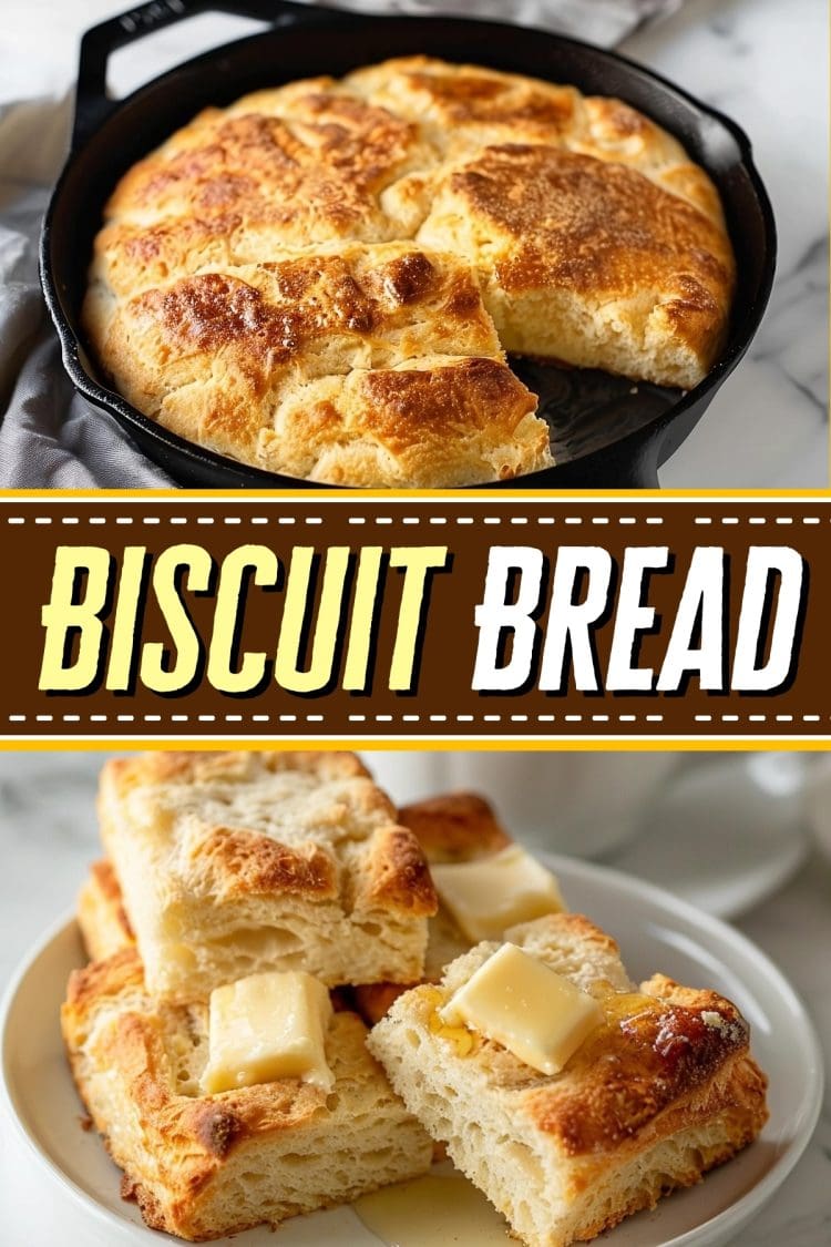 Skillet Biscuit Bread - Insanely Good