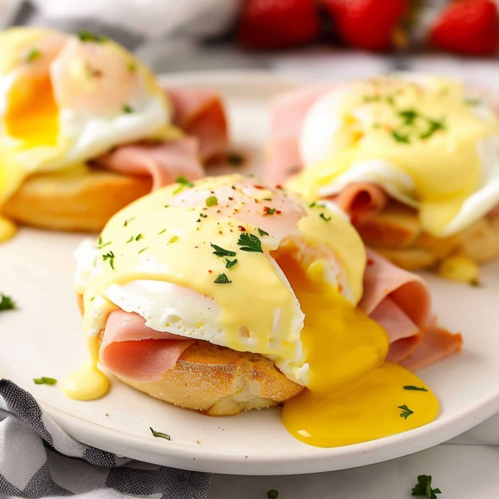 Eggs Benedict with Hollandaise Sauce - Insanely Good