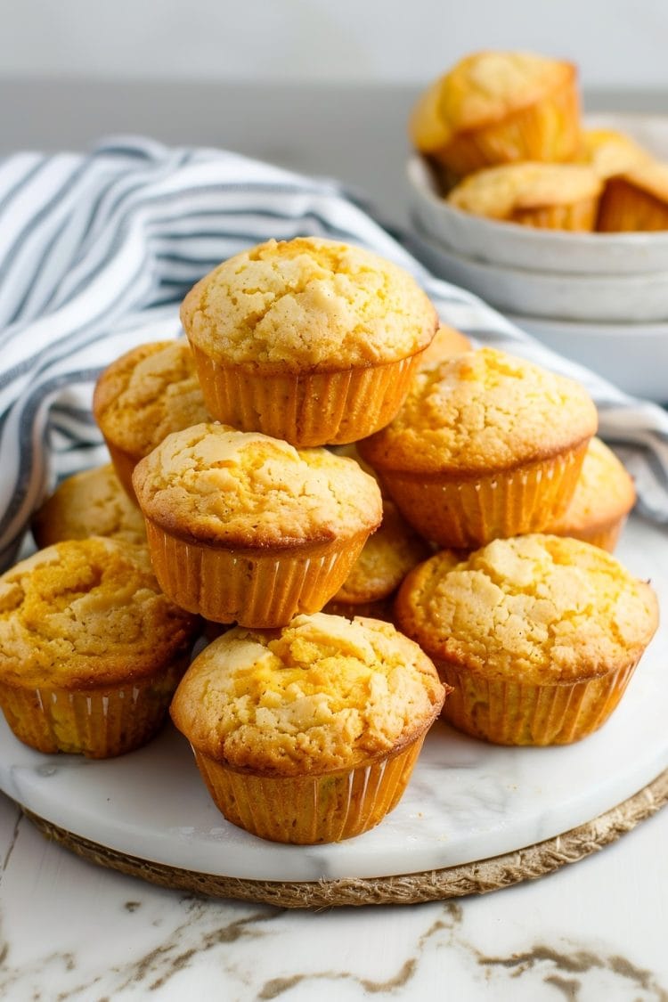 Sweet Cornbread Muffins - Insanely Good