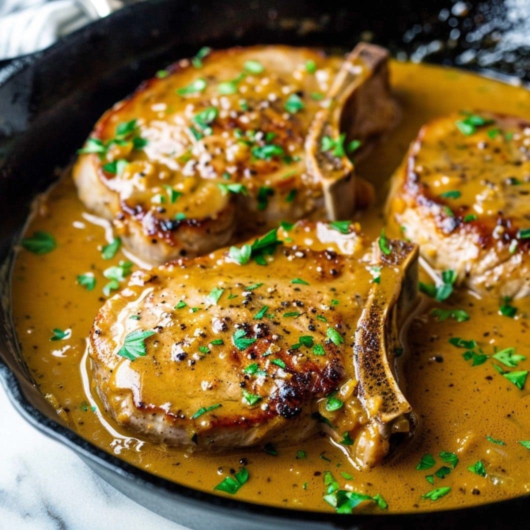 Honey Mustard Pork Chops - Insanely Good