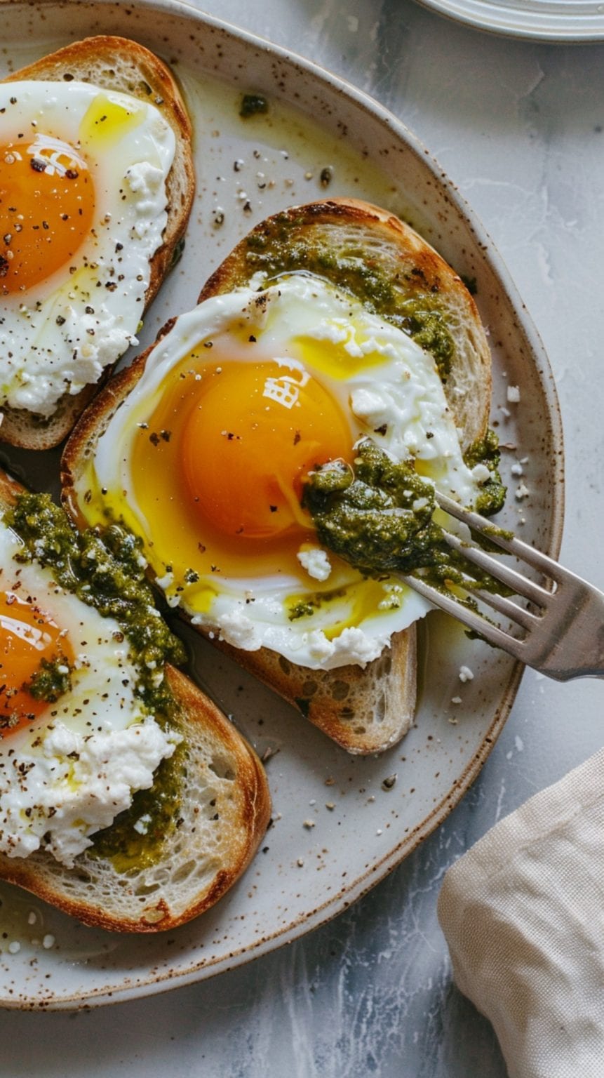 Pesto Eggs - Insanely Good