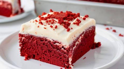 Easy Red Velvet Sheet Cake - Insanely Good