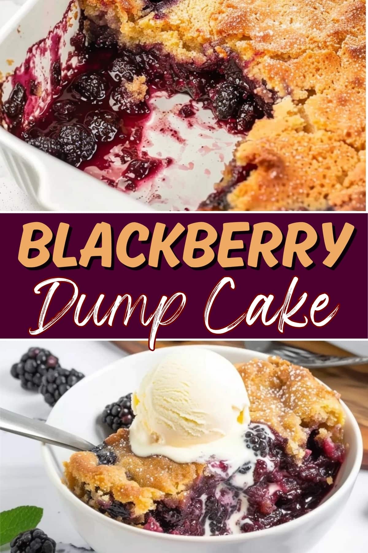 Blackberry Dump Cake - Insanely Good