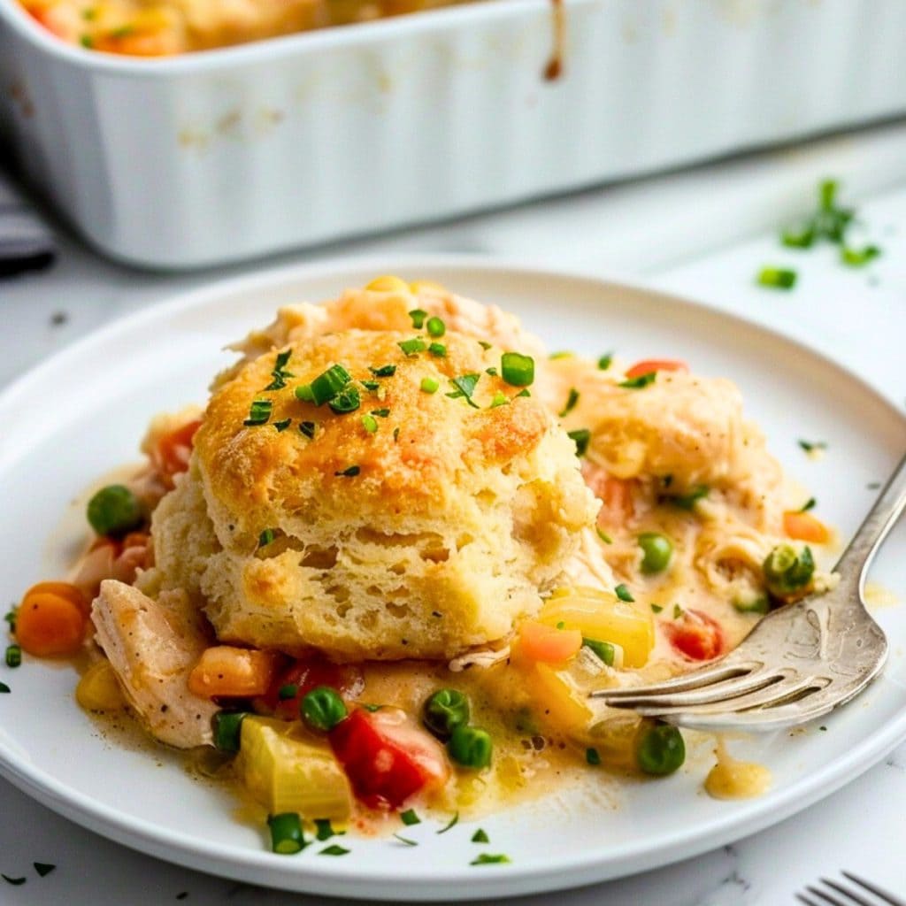 Chicken and Biscuit Casserole - Insanely Good