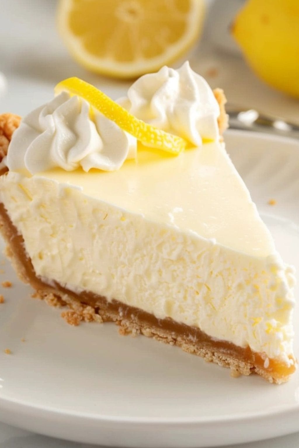No-Bake Cream Cheese Lemonade Pie - Insanely Good