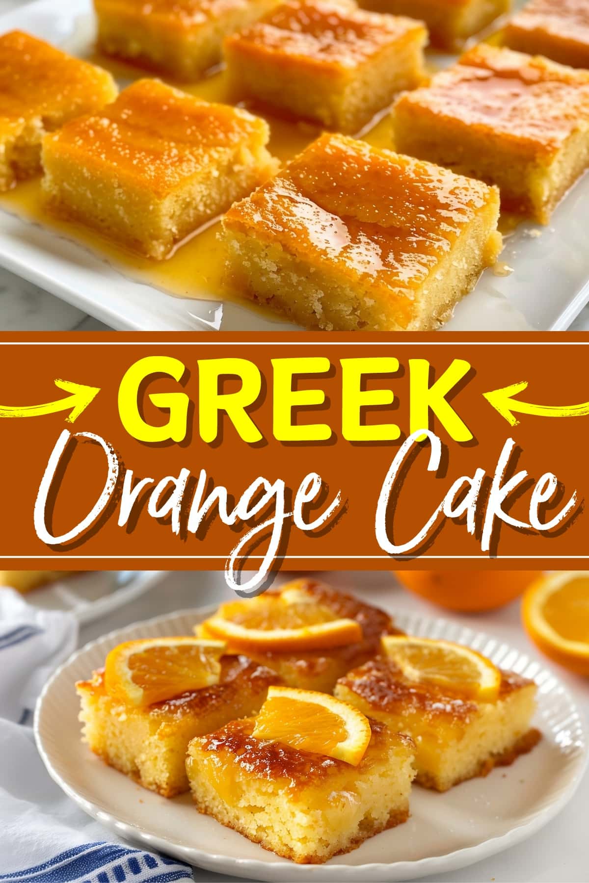 Greek Orange Cake (Portokalopita) - Insanely Good